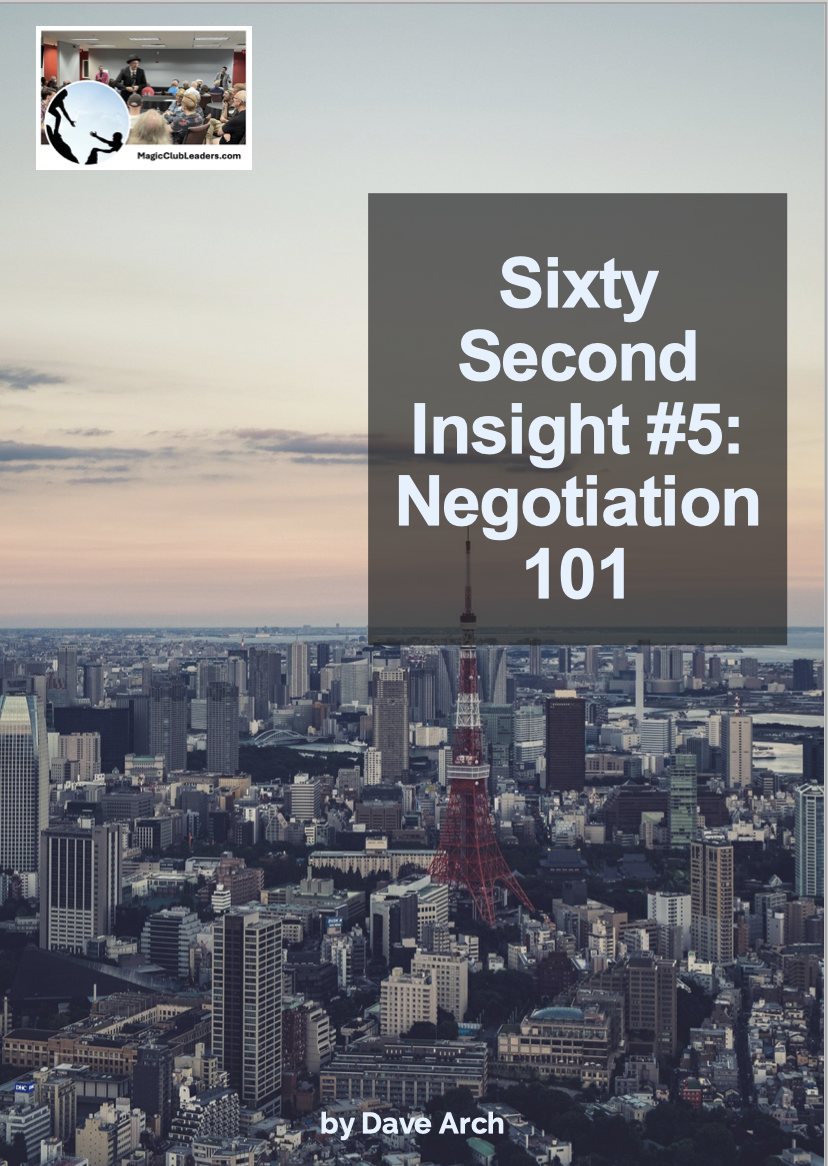 Governance: Negotiation 101 White Paper – Magic Club Leadership Resources